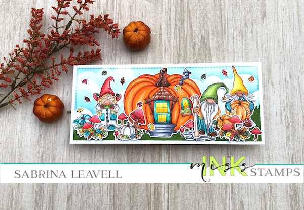 Pumpkin Spice Gnome Slimline Card – Scrappy Tails Crafts