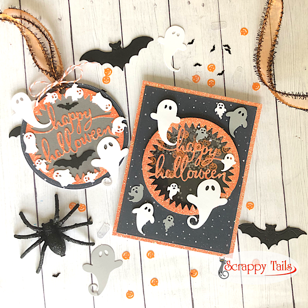 Halloween Card Series Day One | Ghost Shaker Card With Matching Tag ...