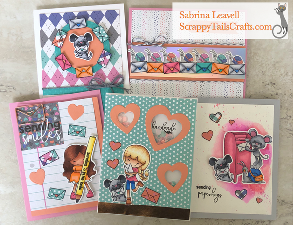 10 Cards 1 Kit | Pink and Main July 2019 Pen Pal Card Kit – Scrappy ...