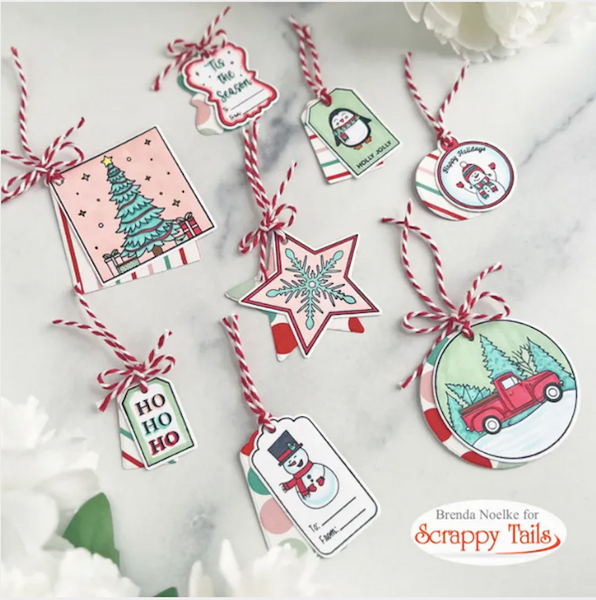 Quick and Easy Christmas Tags – Scrappy Tails Crafts