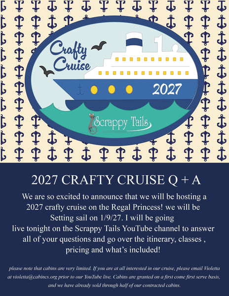 2027 Scrappy Tails Crafty Cruise – Scrappy Tails Crafts