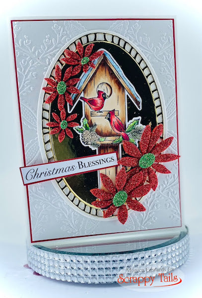 Elegant Cardinal Blessings Card – Scrappy Tails Crafts