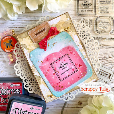 Vintage Perfume Bottle Card – Scrappy Tails Crafts