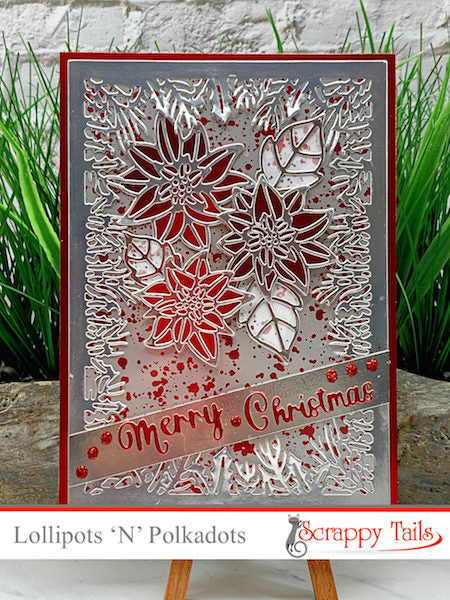 Silver Metallic Christmas Card – Scrappy Tails Crafts