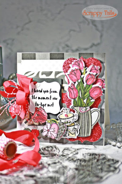 Shabby Chic Still Life Vignette Card – Scrappy Tails Crafts