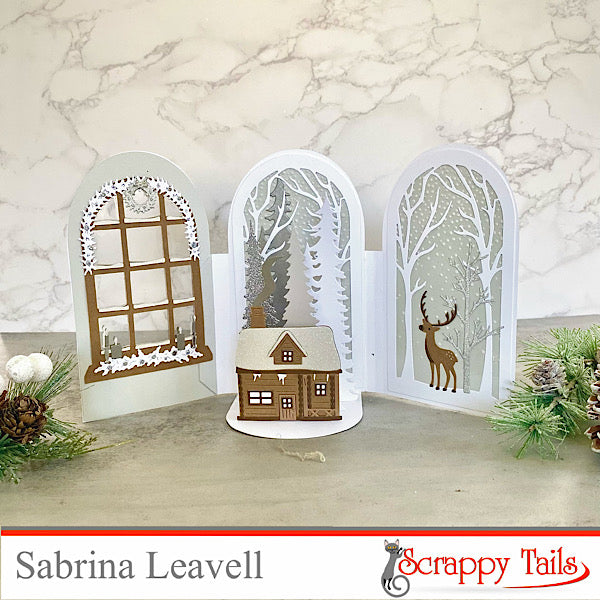 Winterscape & A7 Trifold Pop Up Card Base Metal Craft Die Bundle ...
