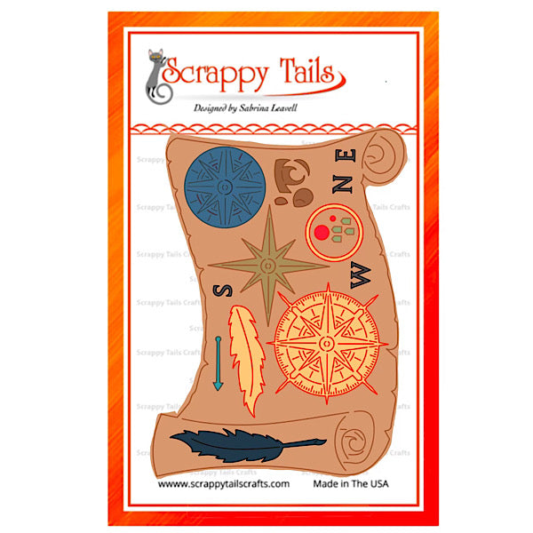 A7 Compass Scroll Craft Metal Die Set – Scrappy Tails Crafts