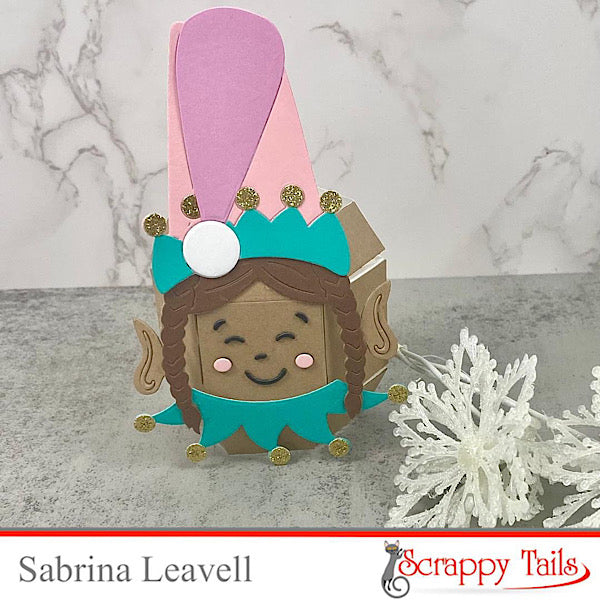 Elf Girl and Elf Boy Add-On Die for Pumpkin Pop Up – Scrappy Tails Crafts