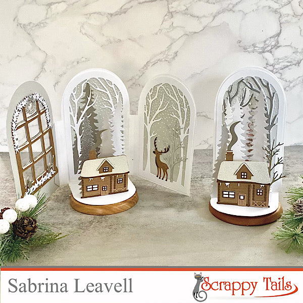 Winterscape & A7 Trifold Pop Up Card Base Metal Craft Die Bundle ...