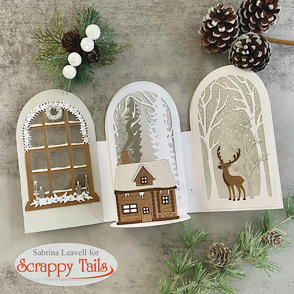Winterscape Rustic Log Cabin Metal Craft Die – Scrappy Tails Crafts
