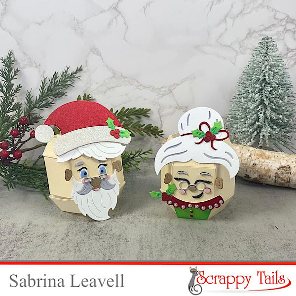 Santa & Mrs Claus Add-On Die for Pumpkin Pop Up – Scrappy Tails Crafts