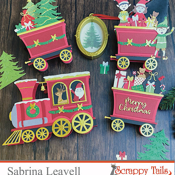 Polar Express Train Pop Up Card Metal Craft Die – Scrappy Tails Crafts