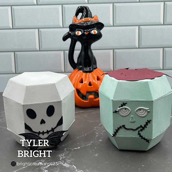 Skull & Ghost Duo Add-On for A7 Pumpkin Pop Up Card Metal Craft Die ...