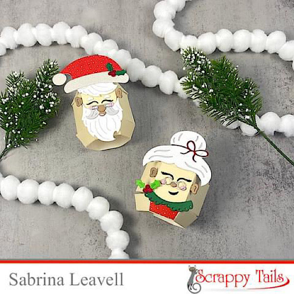 Santa & Mrs Claus Add-On Die for Pumpkin Pop Up – Scrappy Tails Crafts