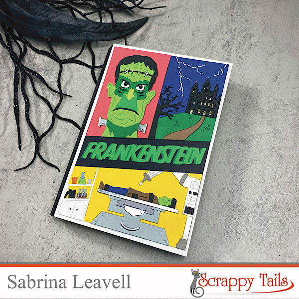 A7 Frankenstein Cover Plate Metal Craft Die – Scrappy Tails Crafts