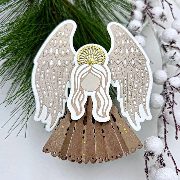 3D Delicate Angel Ornament Craft Die – Scrappy Tails Crafts