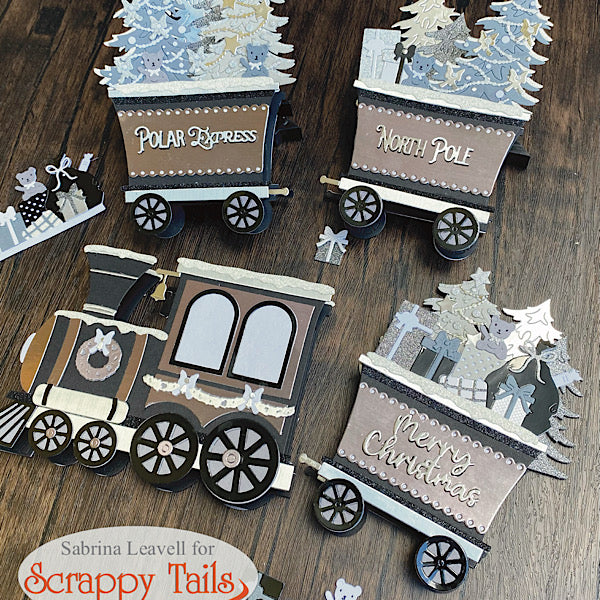 Polar Express Train Pop Up Card Metal Craft Die – Scrappy Tails Crafts