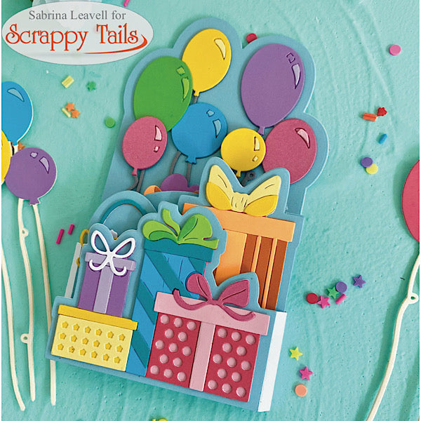 Birthday Presents Trifold Add-on Metal Craft Die – Scrappy Tails Crafts