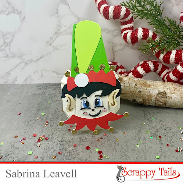 Elf Girl and Elf Boy Add-On Die for Pumpkin Pop Up – Scrappy Tails Crafts
