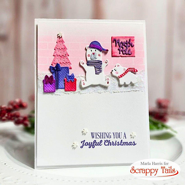 Layering Polar Bears Craft Die – Scrappy Tails Crafts