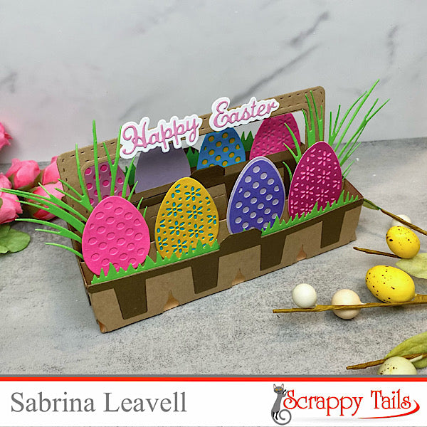 Slimline Easter Egg Carton Pop Up Card Metal Craft Die – Scrappy Tails ...