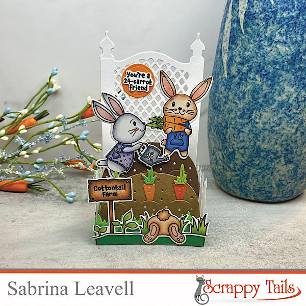 Carrot Patch Bunny Metal Craft Die – Scrappy Tails Crafts