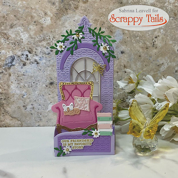 A7 Library Window Pop Up Card Metal Craft Die – Scrappy Tails Crafts