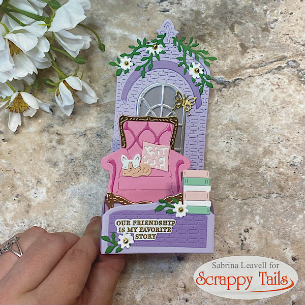 A7 Library Window Pop Up Card Metal Craft Die – Scrappy Tails Crafts