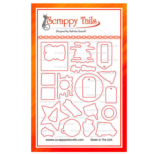 6x8 Christmas Postcards and Tags Stamp Set and Coordinating Die Bundle ...