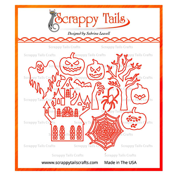 Haunted Halloween Night Metal Craft Die – Scrappy Tails Crafts