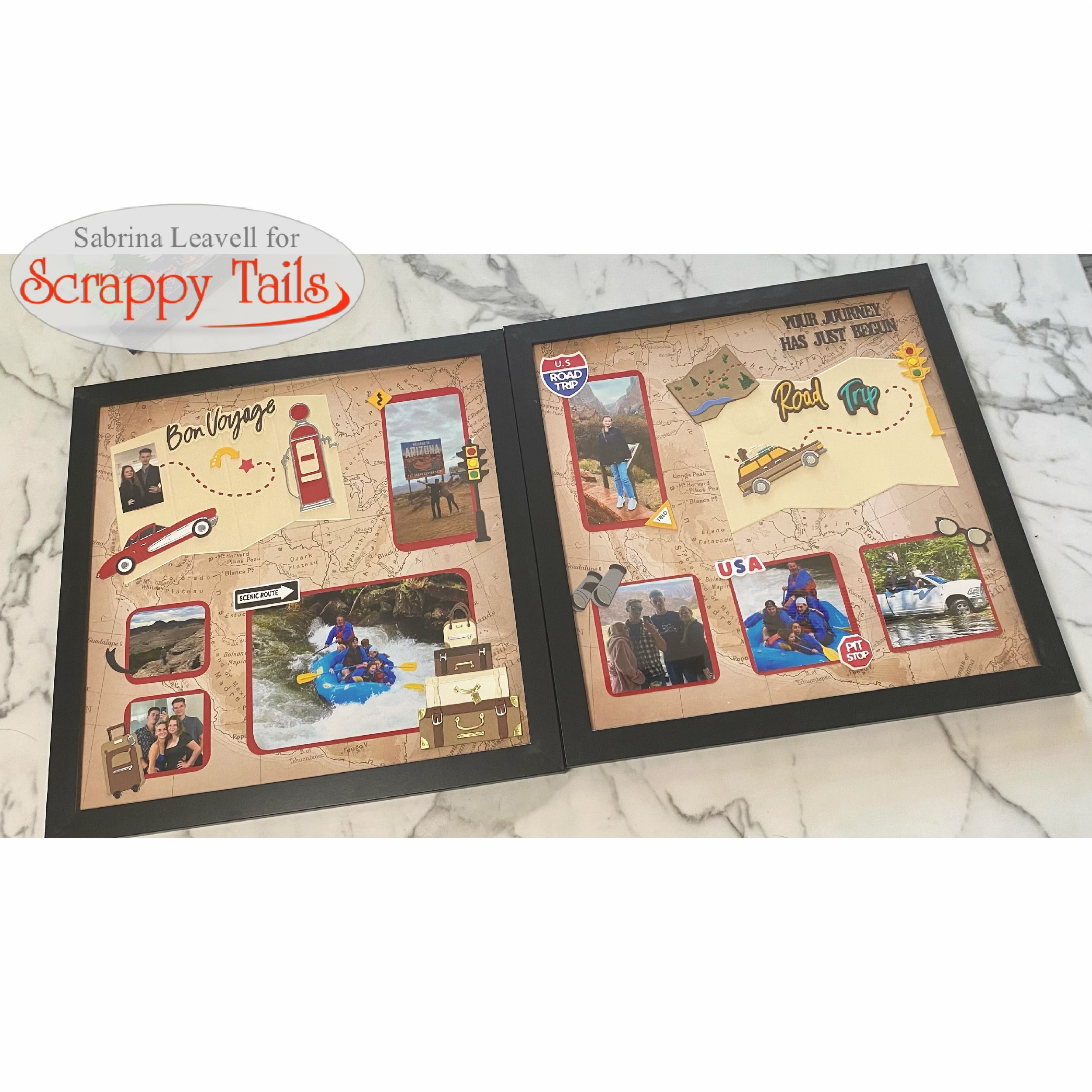 A7 Road Trip Map Metal Craft Die – Scrappy Tails Crafts