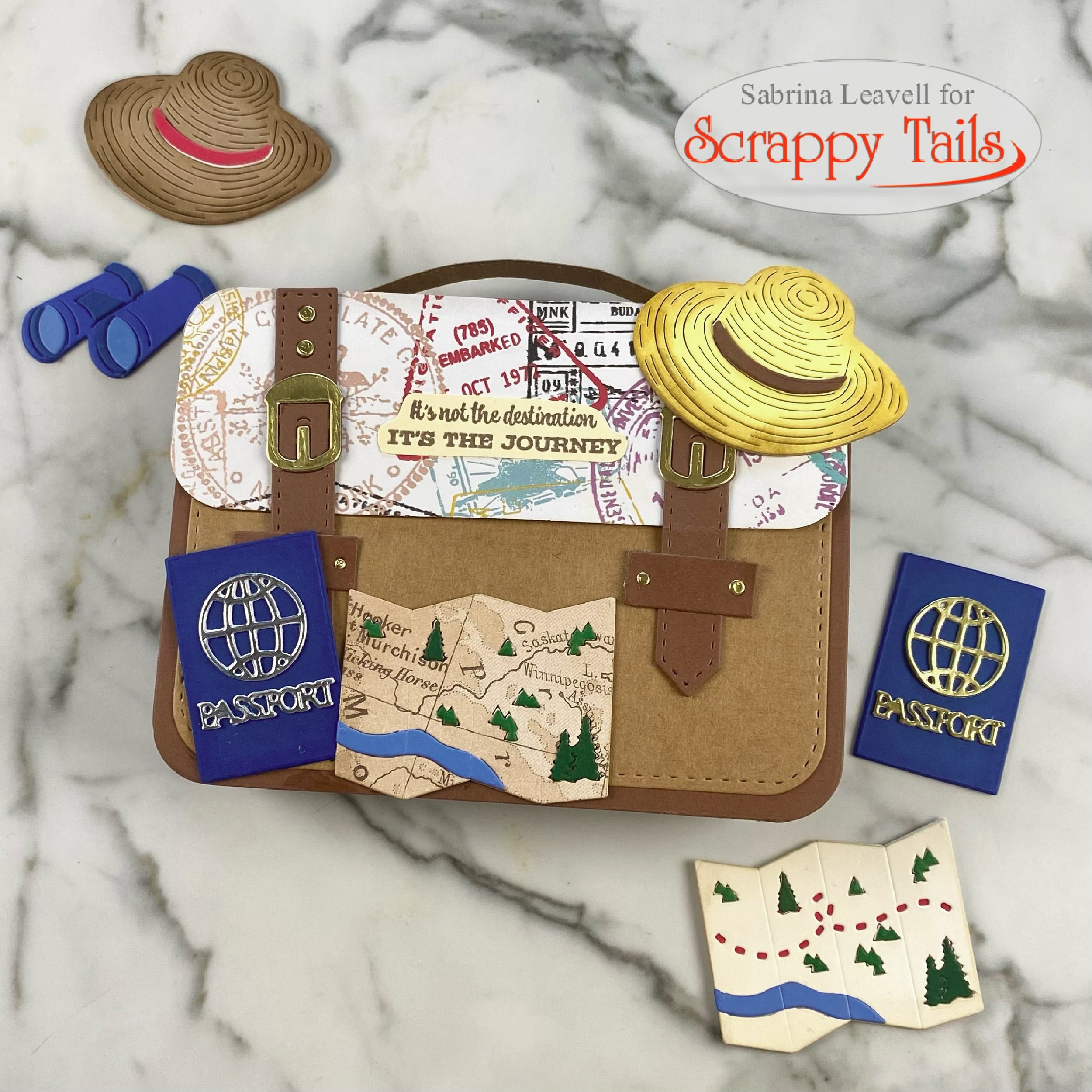 A7 Suitcase Pop Up Card Metal Craft Die – Scrappy Tails Crafts