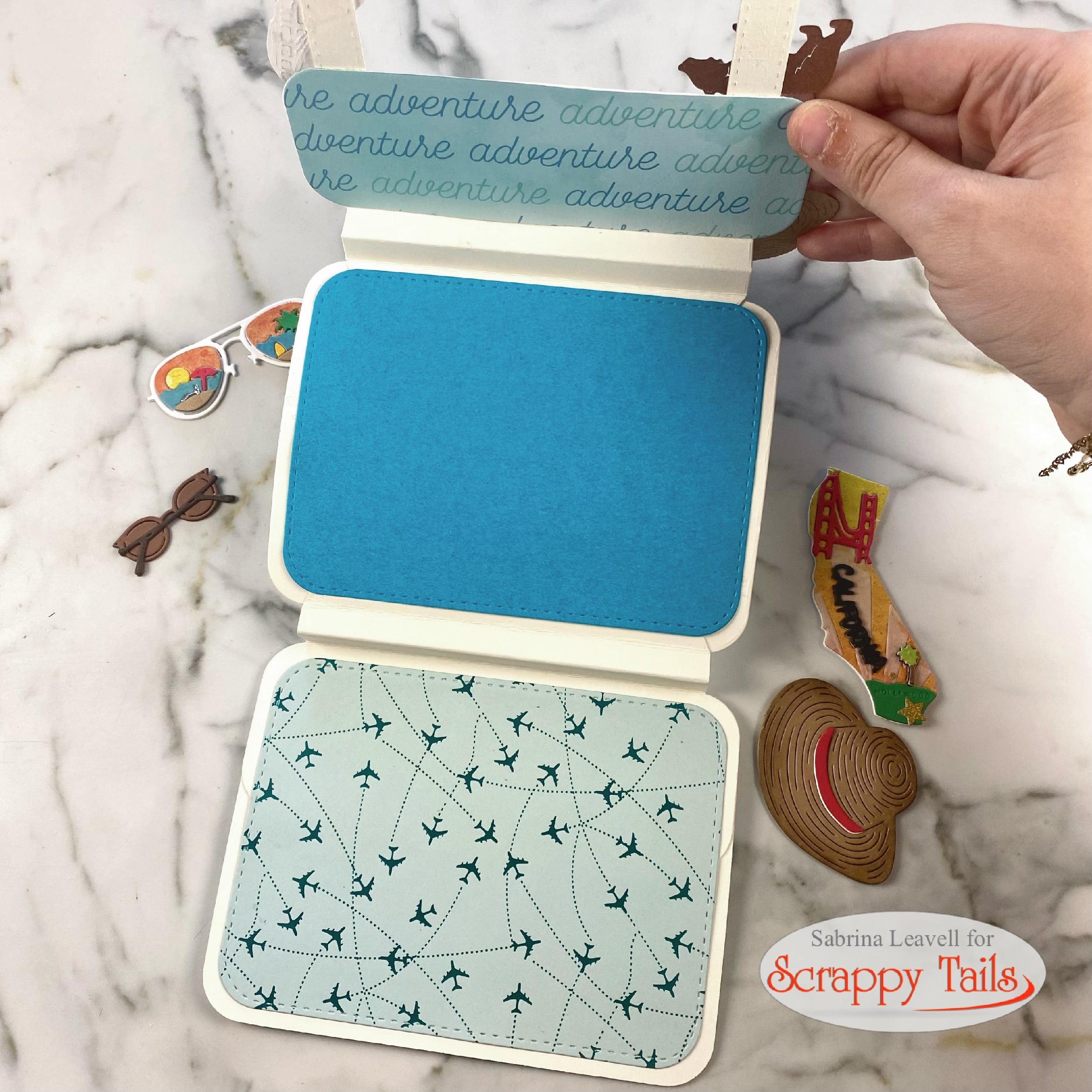 A7 Suitcase Pop Up Card Metal Craft Die – Scrappy Tails Crafts
