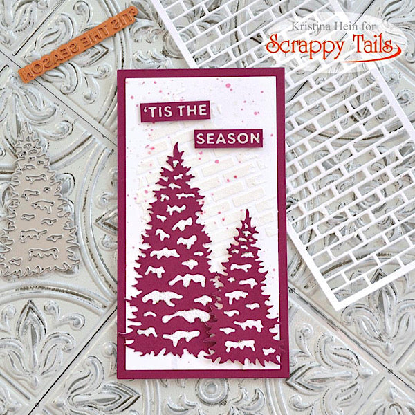 Winter Snow Trees Metal Craft Dies – Scrappy Tails Crafts