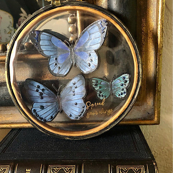 6x8 Heartfelt Wings Stamp And Coordinating Metal Craft Die Bundle ...