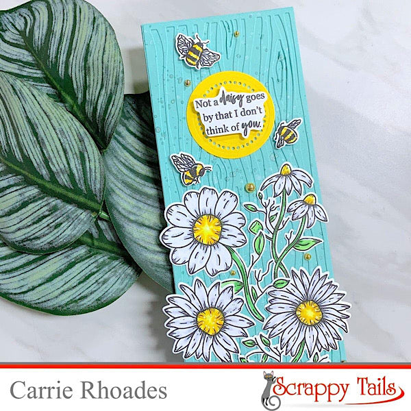Slimline Woodgrain Background Metal Craft Die – Scrappy Tails Crafts