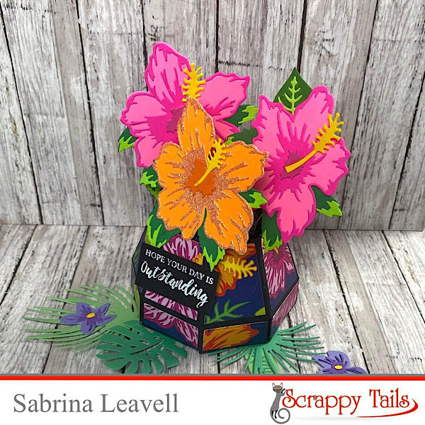 A7 Octagon Geometric Pop Up Vase Metal Craft Die – Scrappy Tails Crafts