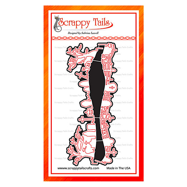 Slimline Graveyard Borders Metal Craft Die – Scrappy Tails Crafts