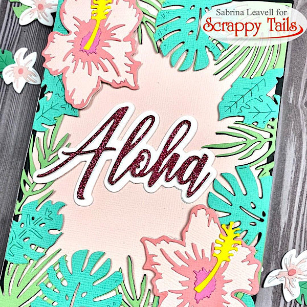 A7 Aloha Tropical Leave Cover Plate Metal Craft Die – Scrappy Tails Crafts